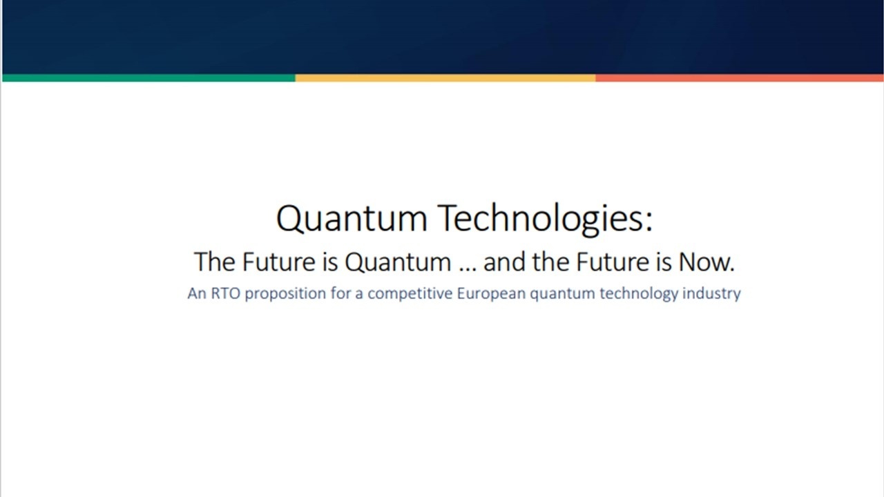 QBN News › RTO proposition for a competitive European quantum technology industry